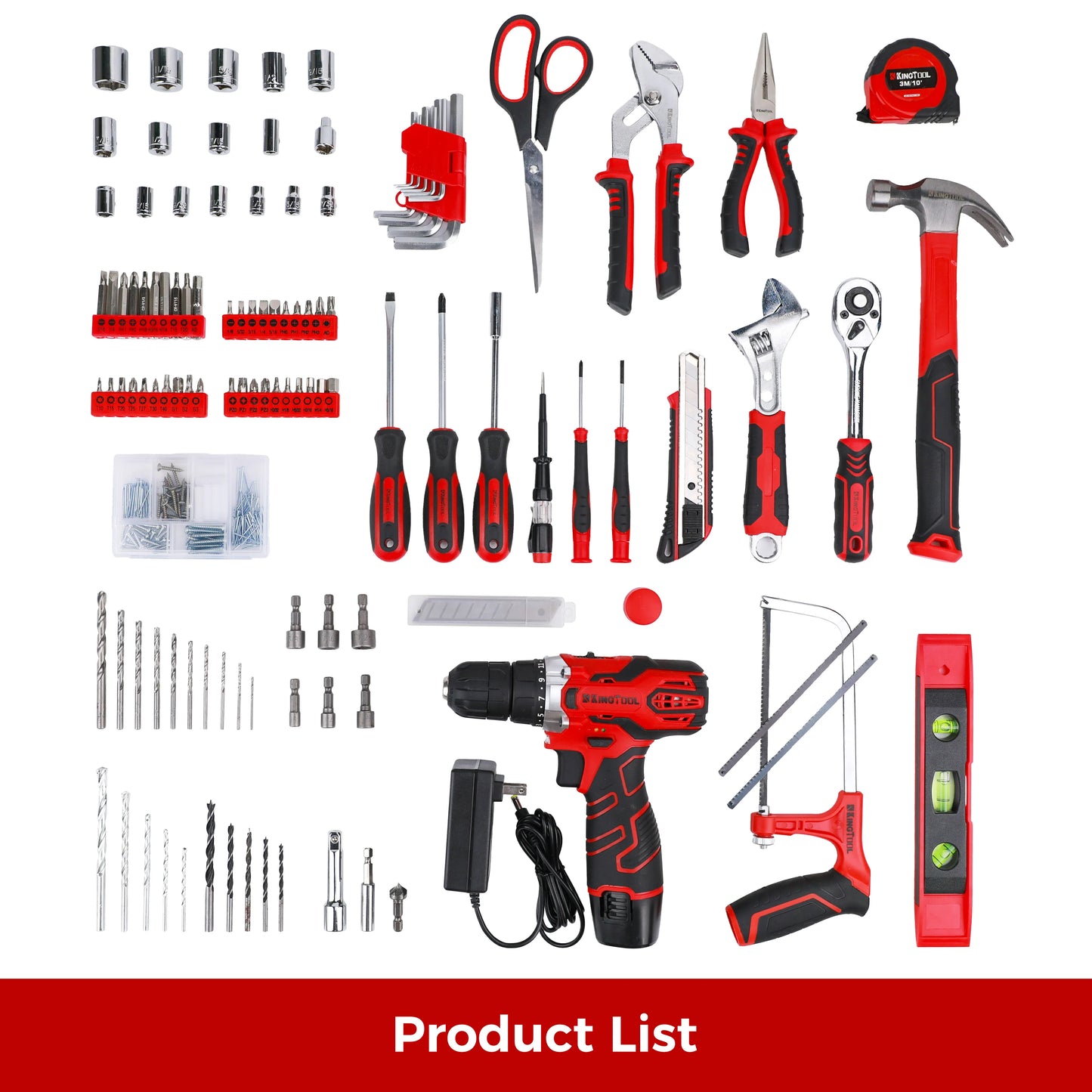 KingTool – Home Drill Set – All-in-One Tools